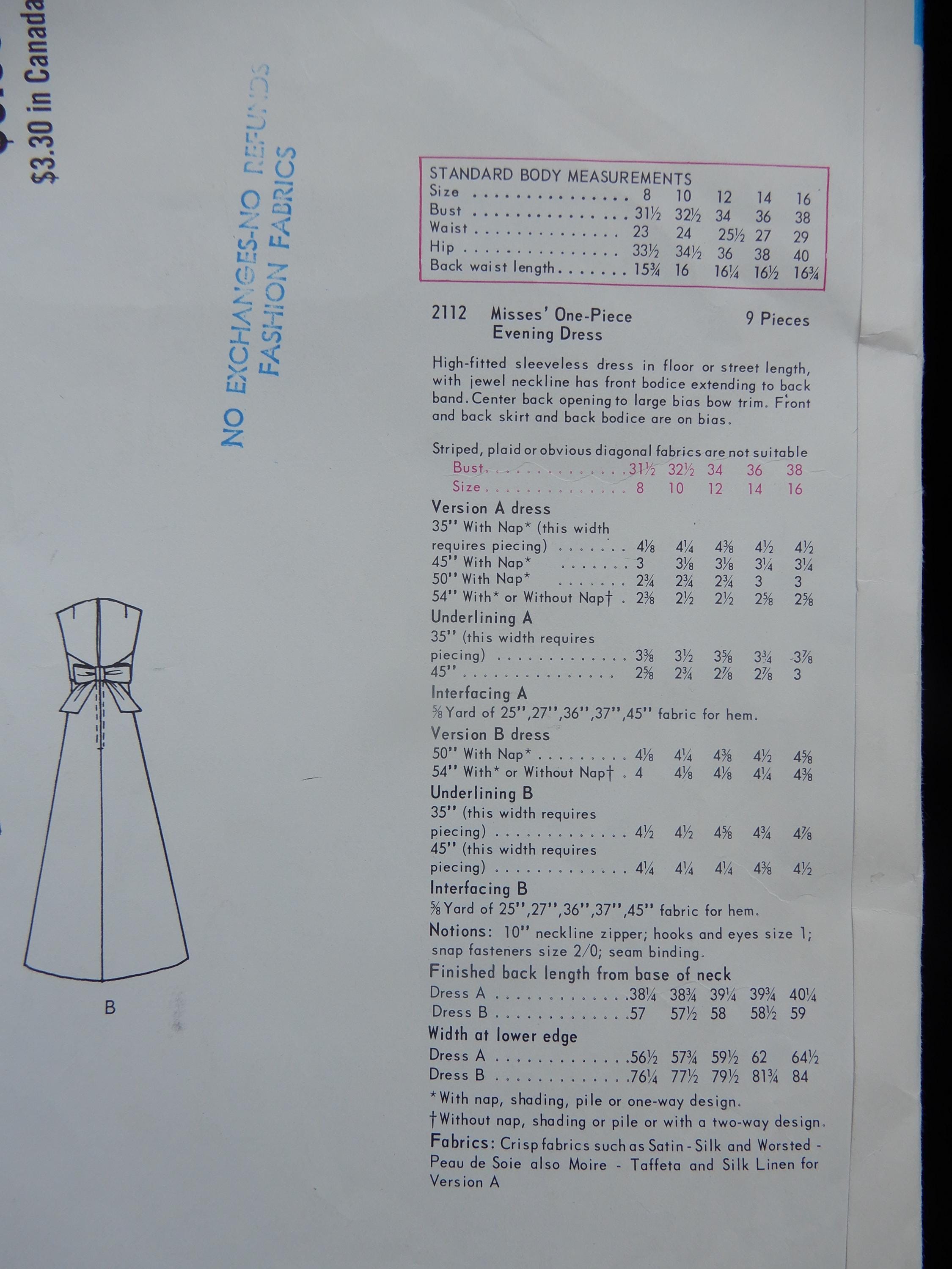 Size 10 Vogue 2112 Couturier Design, Belinda Bellville of London, A ...