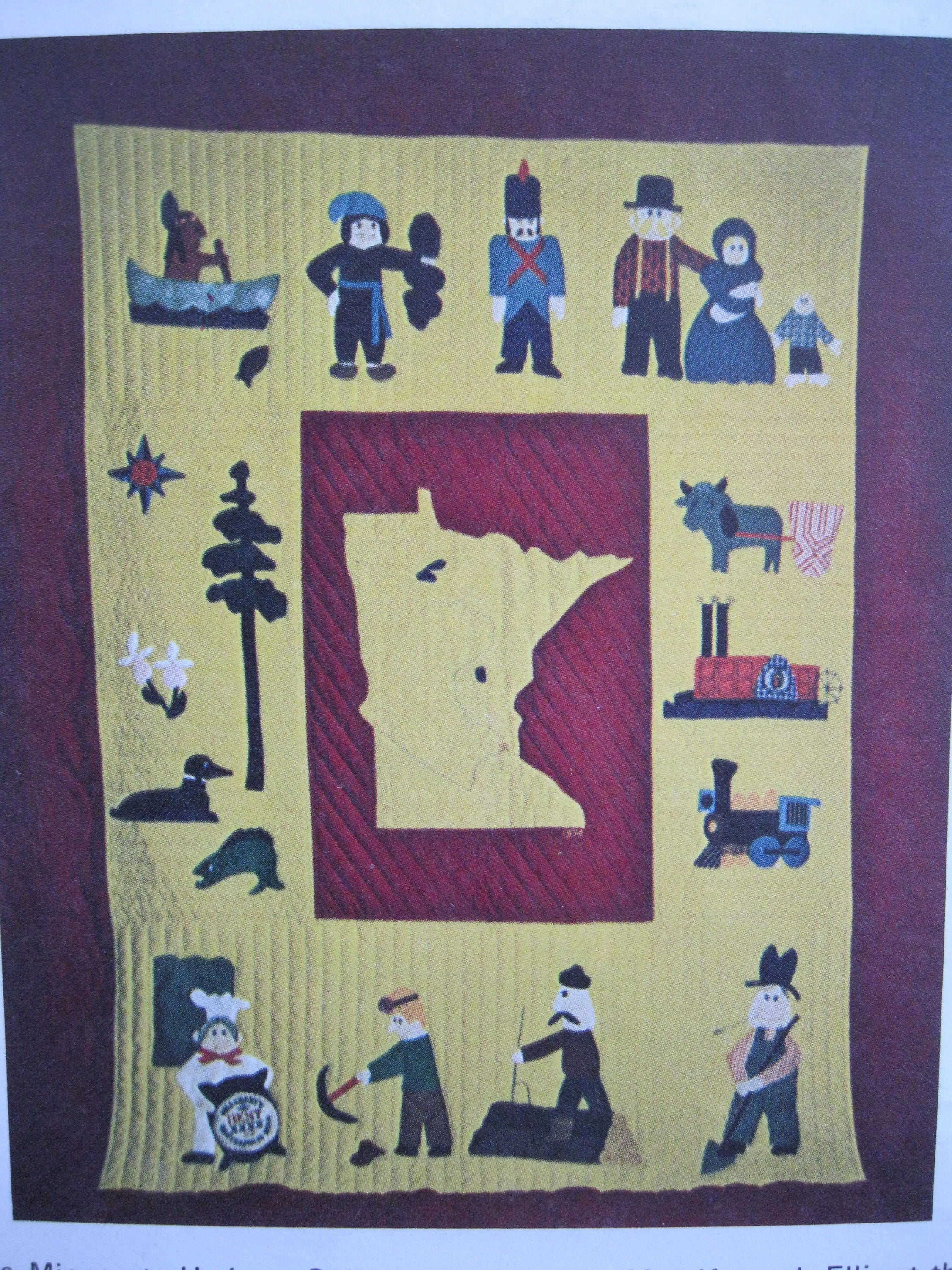 Minnesota Heritage Quilt original appliqued quilt pattern | Etsy