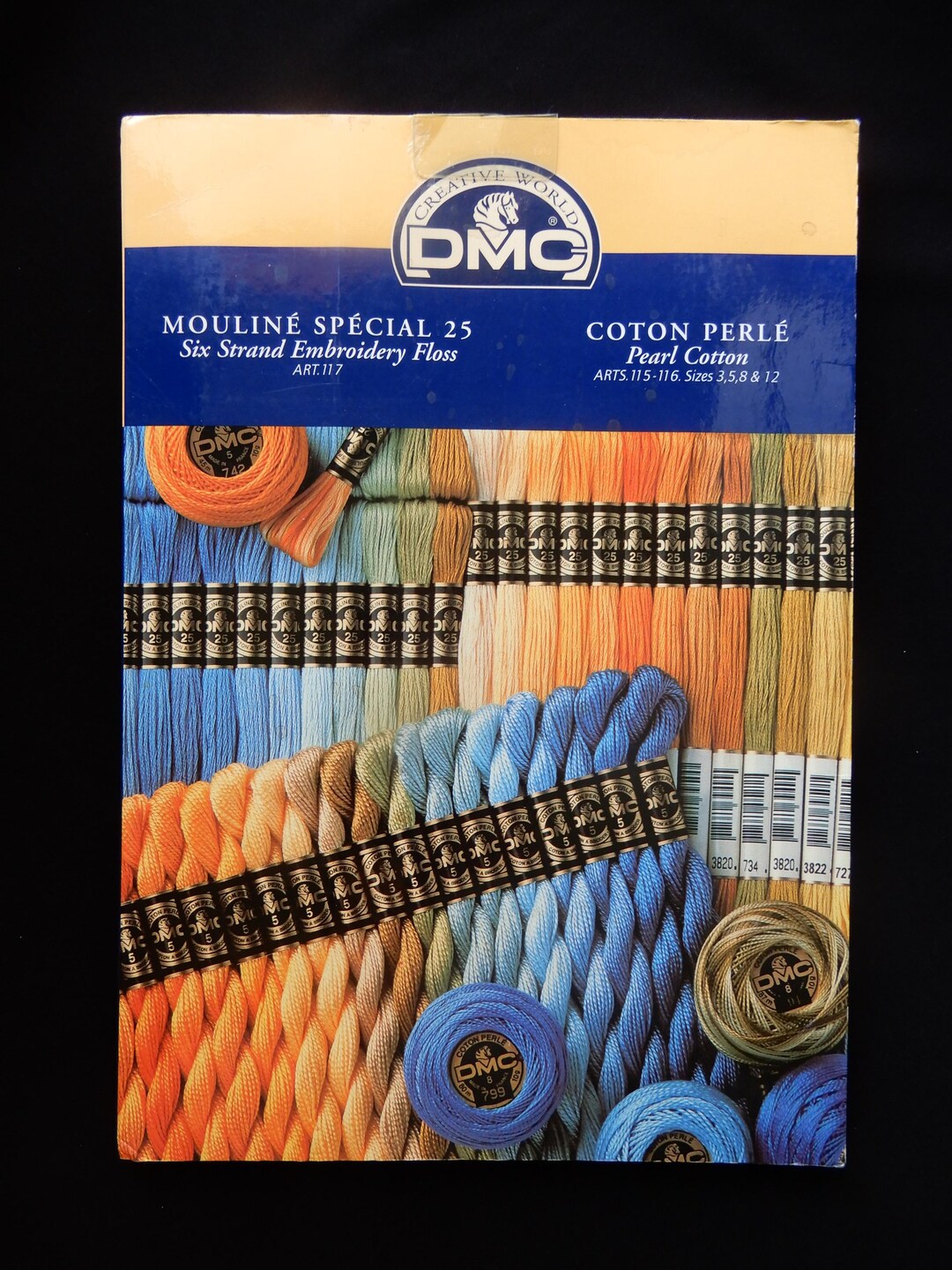 DMC Color Card Folder From 2000, 6 Strand Embroidery Floss and Pearl ...