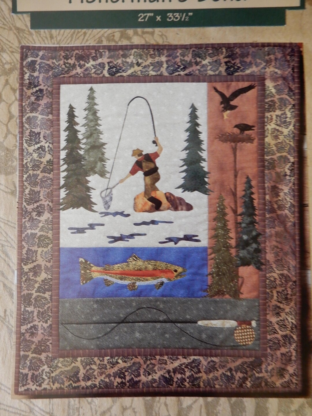Fisherman's Bend, Pattern for 27 X 33.5 Quilt, Mckenna Ryan, Pine ...