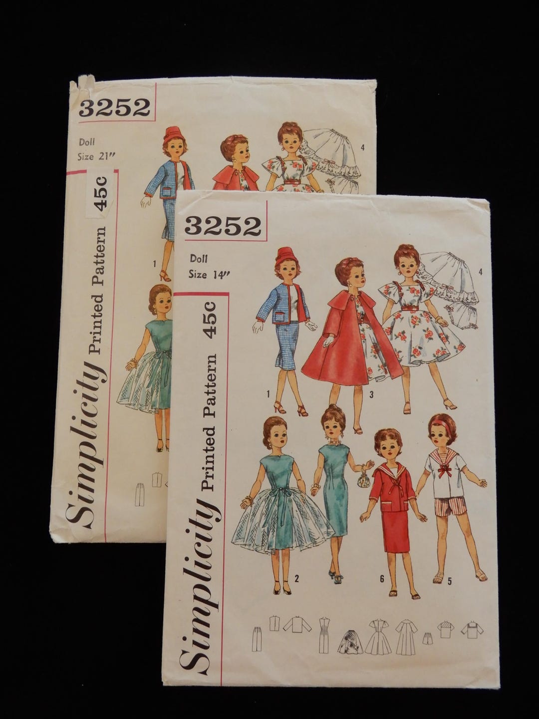 14" or 21" Miss Revlon and Cissy Doll Clothes Pattern, Your Choice of ...