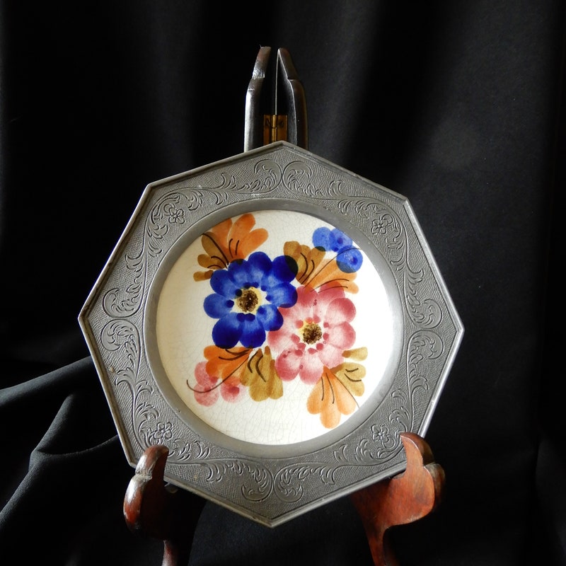 Italian Pewter Plate - Etsy