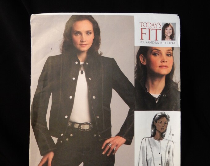 Bust 32" to 55", All Sizes, Vogue 1036 Moto Jacket, Great Seam and Top ...