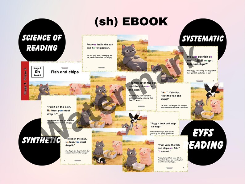 EYFS Reception Phonics Reading Book Bundle + Worksheets | Stage 3 ...