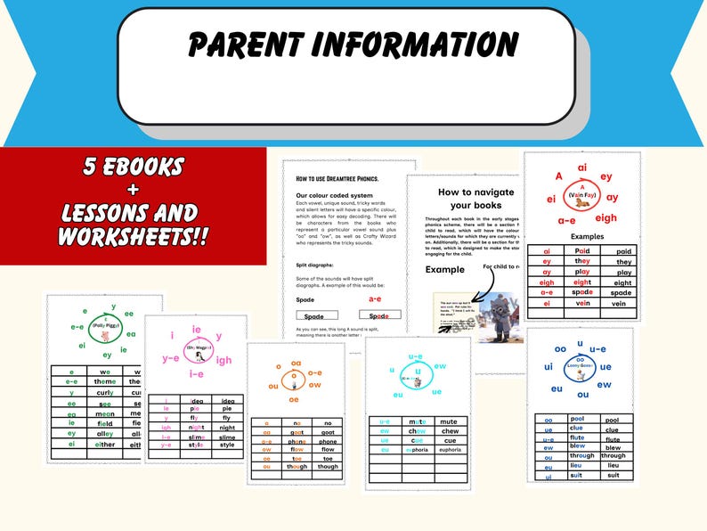 EYFS Reception Phonics Reading Book Bundle + Worksheets | Stage 3 ...