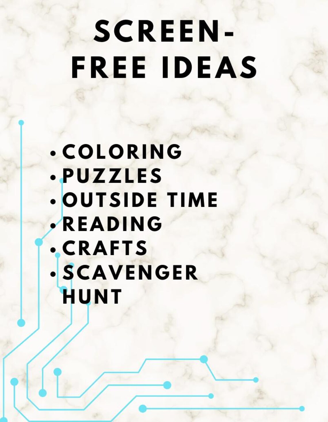 Kids Screen Time Tracker | Screen Free Activities Chart (digital ...