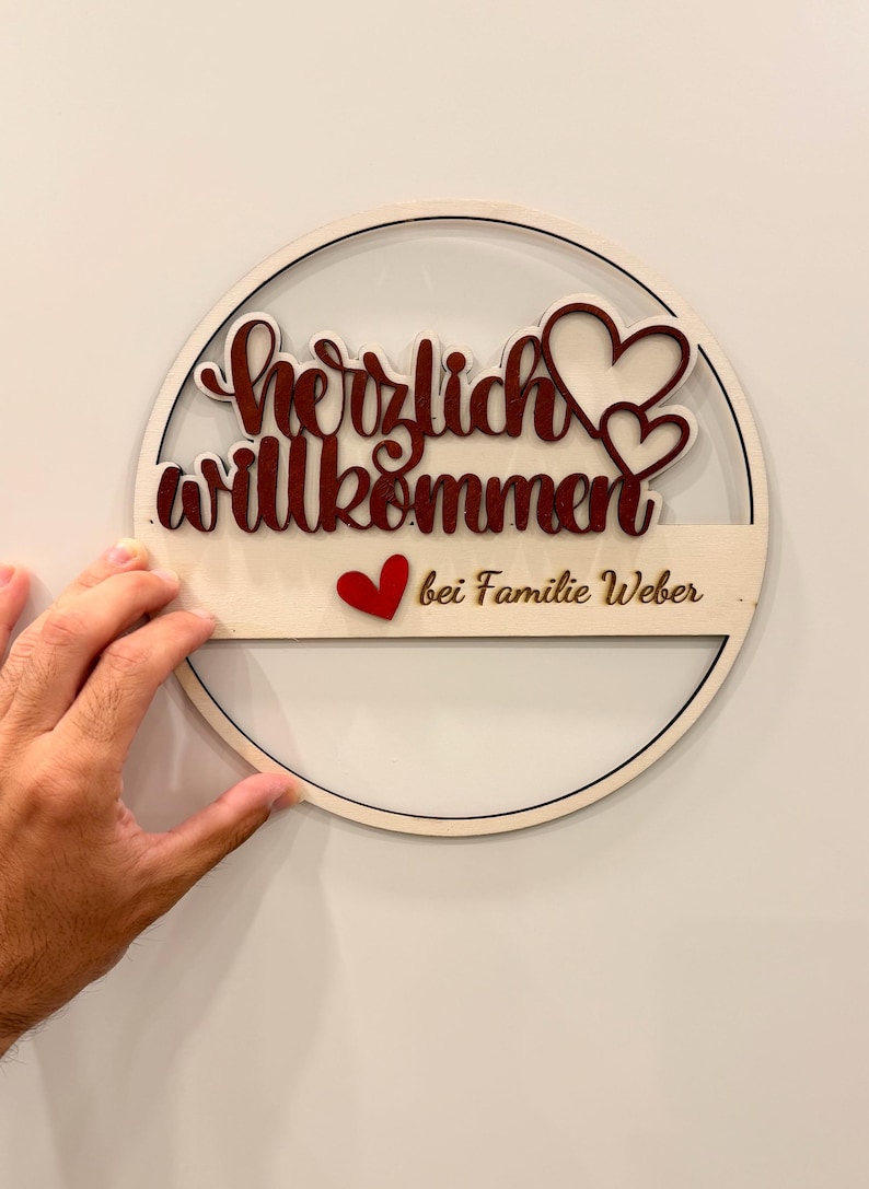 Personalized Wooden Door Sign – Welcome to the Family - Etsy