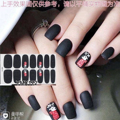 1pc Nail Art Full-cover Sticker Sheet 14tips Nail Art Wrap - Etsy