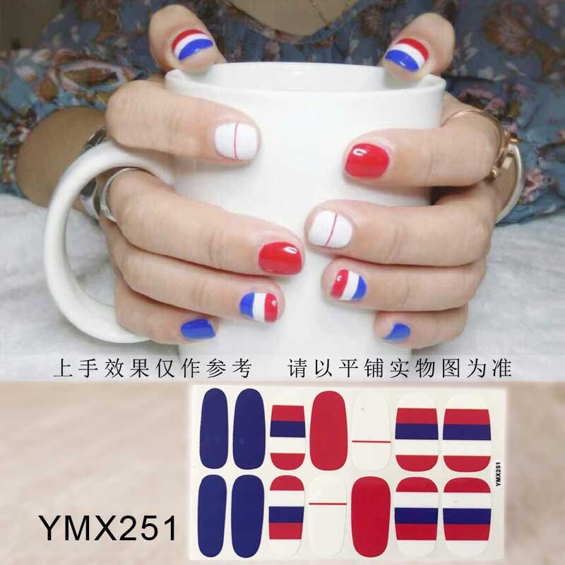 1pc Nail Art Full-cover Sticker Sheet 14tips Nail Art Wrap - Etsy