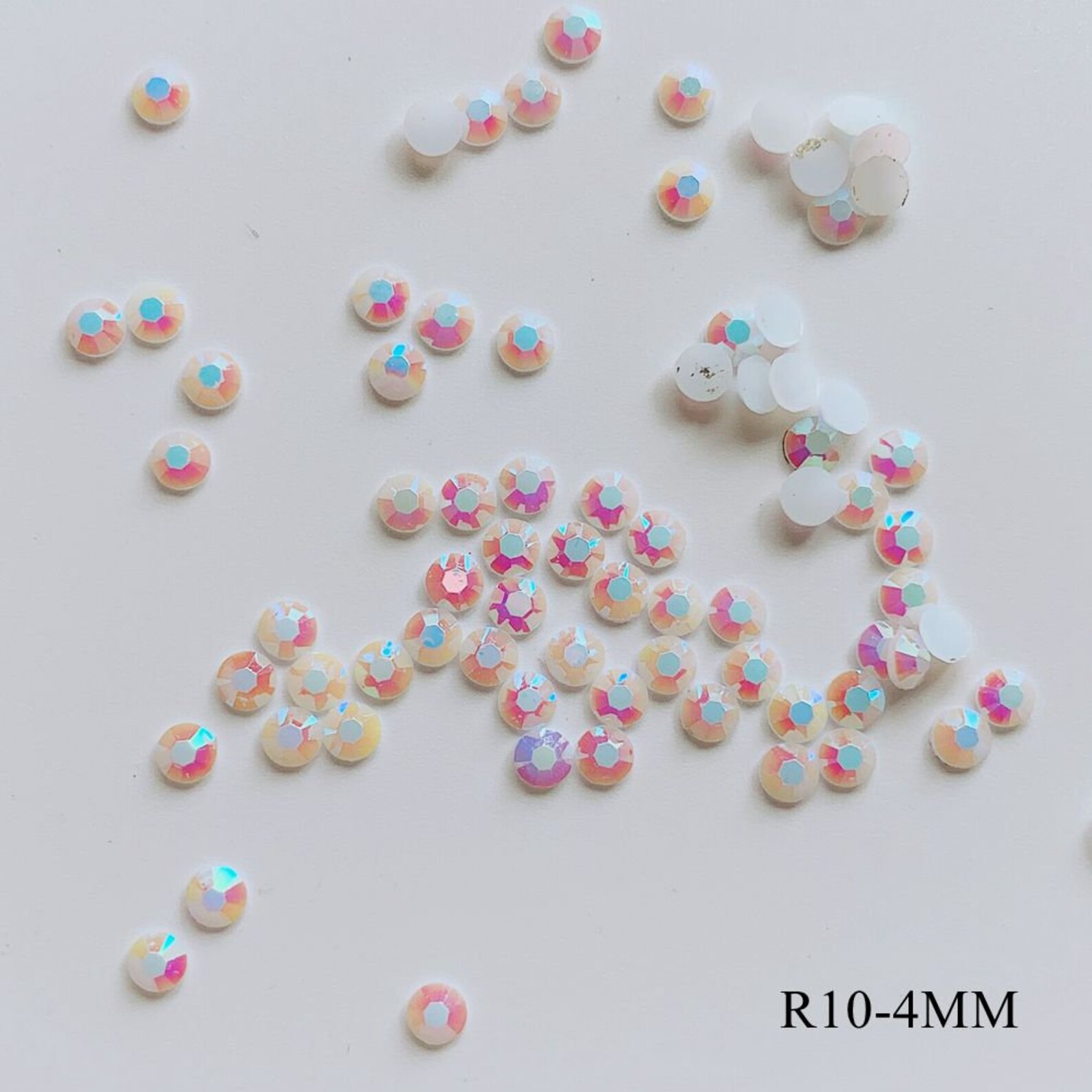 100pcs Nail Art Resin Rhinestone 4MM/5MM Swirl Shape - Etsy