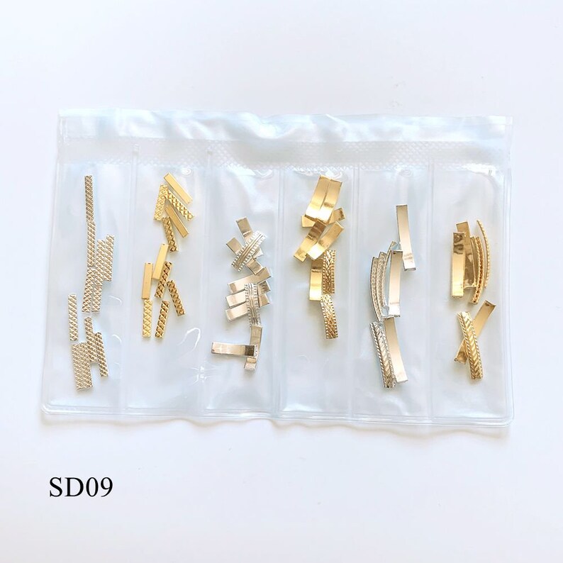One Bag Metal Stud 6 Designs per Bag Metal Deco Stud Stick Curved ...