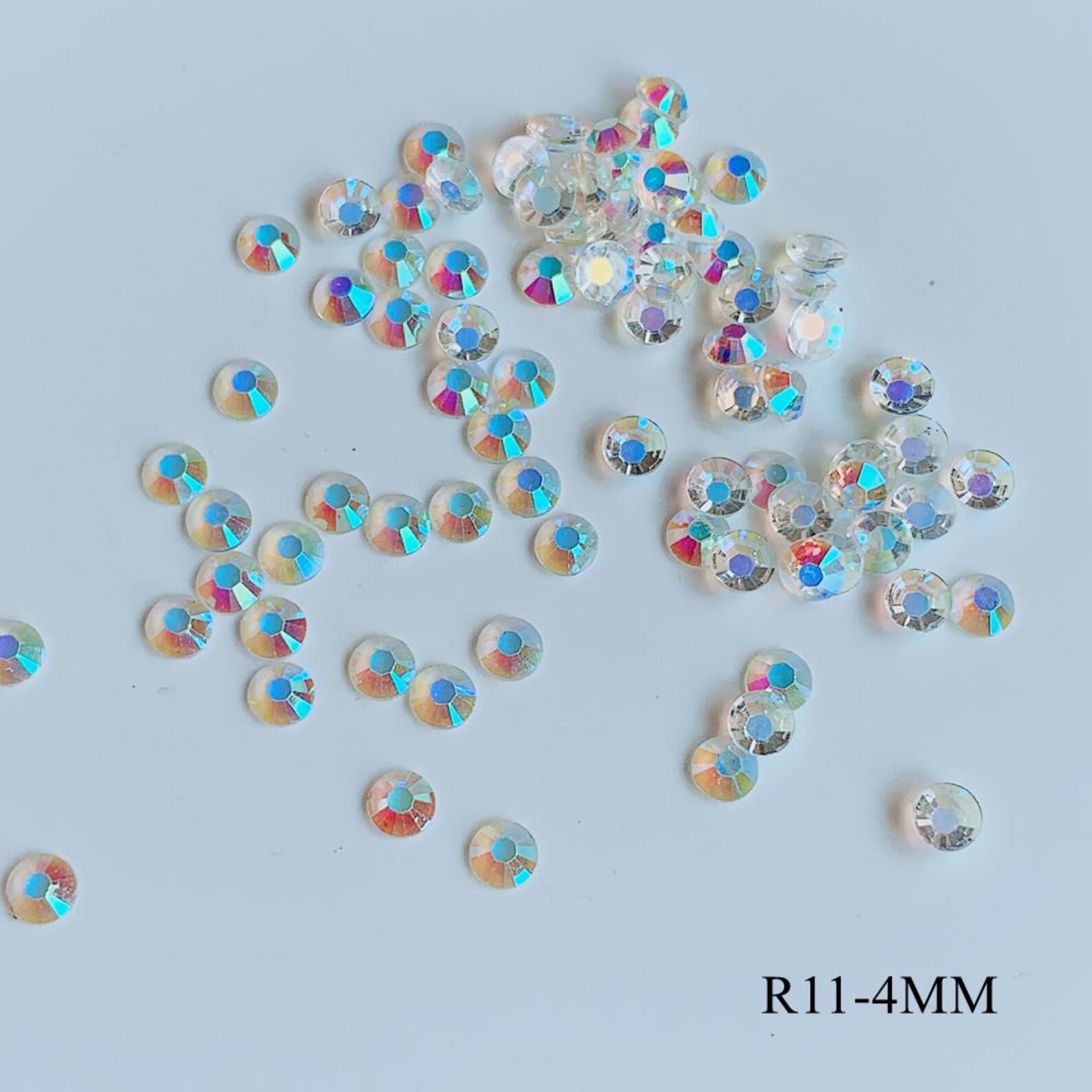 100pcs Nail Art Resin Rhinestone 4MM/5MM Swirl Shape - Etsy