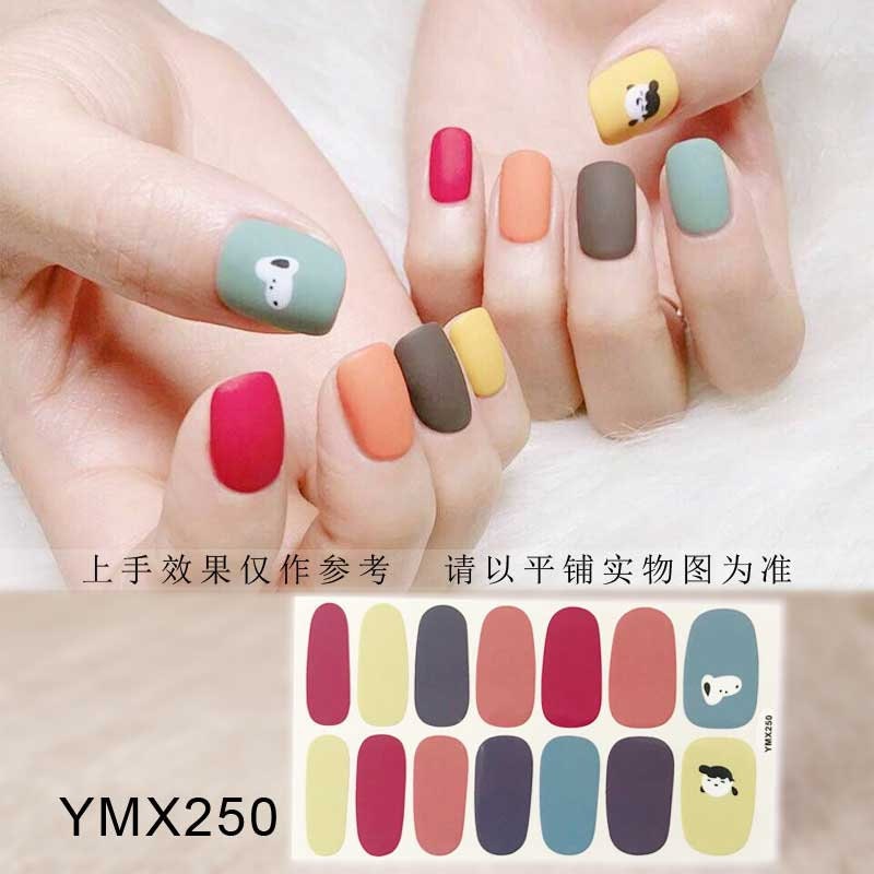 1pc Nail Art Full-cover Sticker Sheet 14tips Nail Art Wrap - Etsy