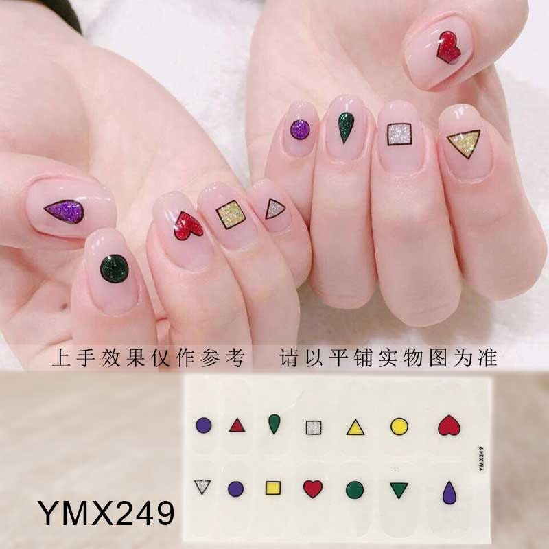 1pc Nail Art Full-cover Sticker Sheet 14tips Nail Art Wrap - Etsy