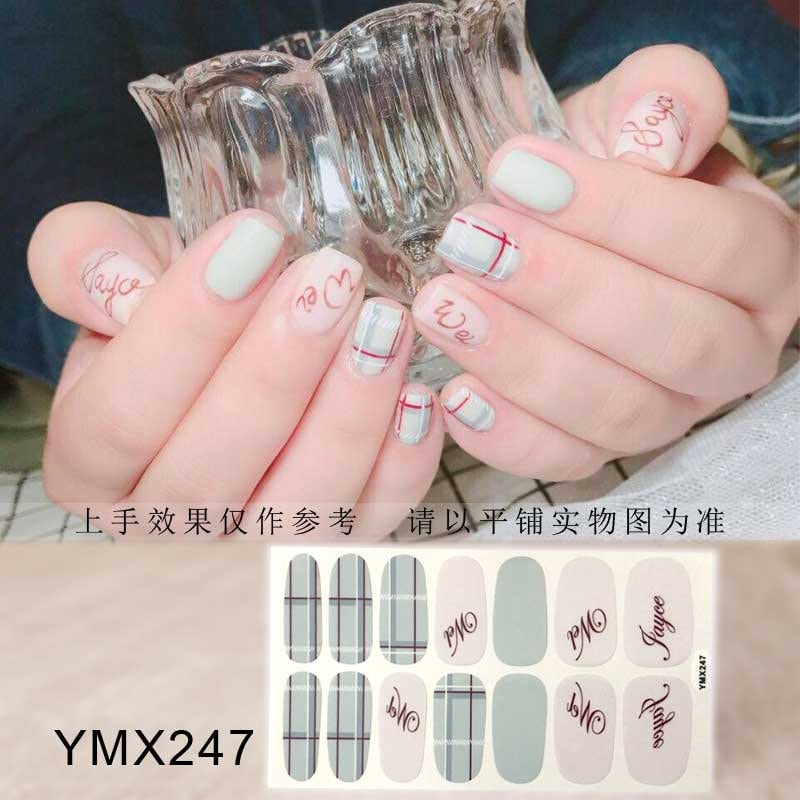 1pc Nail Art Full-cover Sticker Sheet 14tips Nail Art Wrap - Etsy