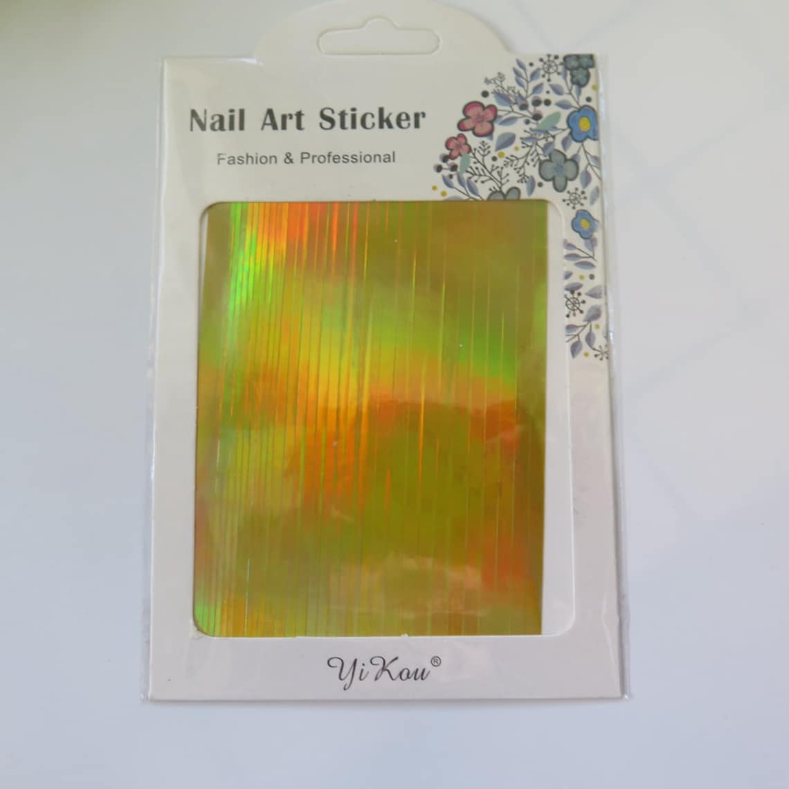 1pc Laser Silver and Gold Line Sticker Nail Art Sticker - Etsy