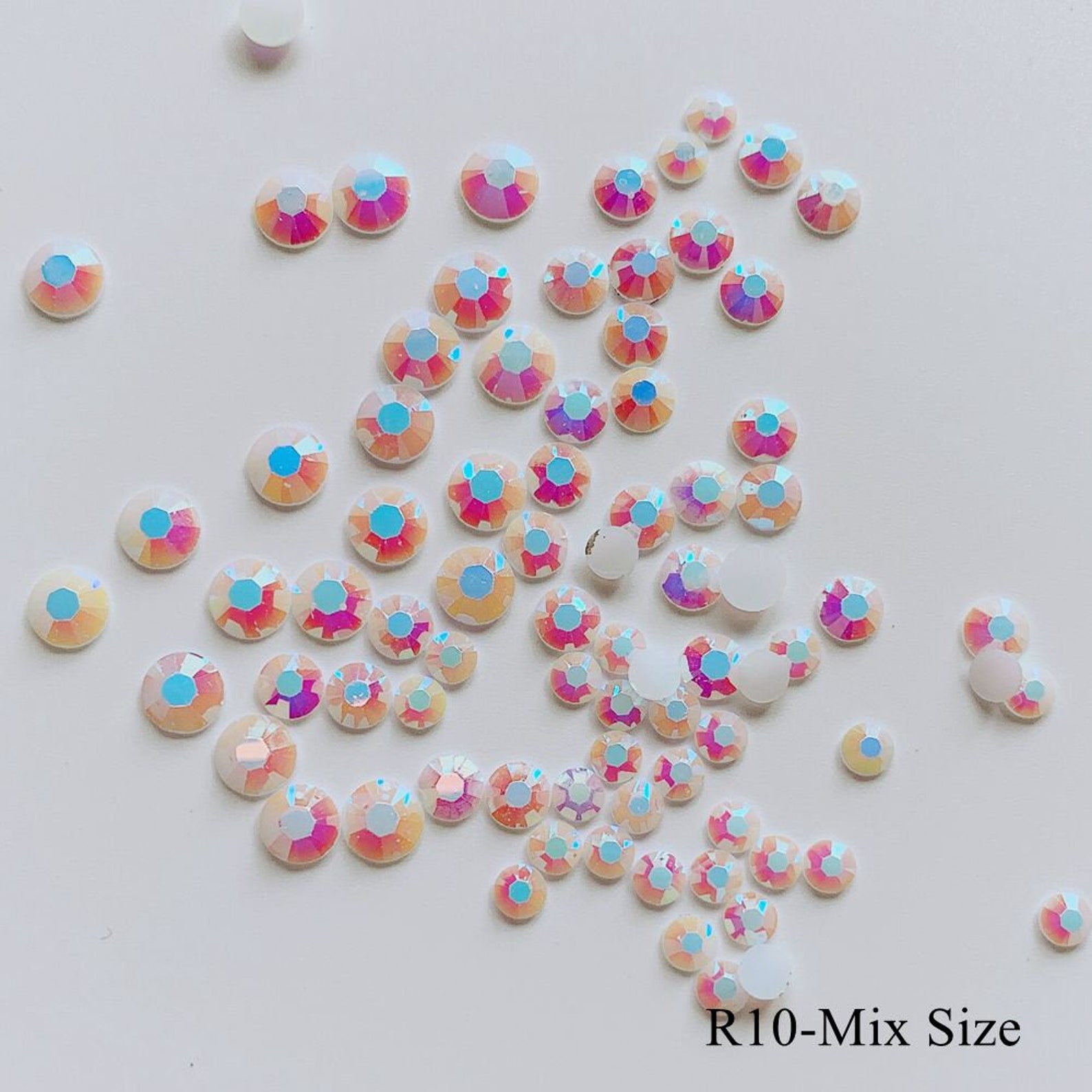 100pcs Nail Art Resin Rhinestone 4MM/5MM Swirl Shape - Etsy