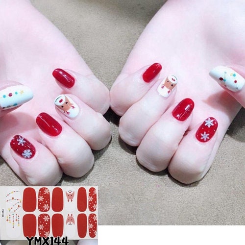 1pc Nail Art Full-cover Sticker Sheet 14tips Nail Art Wrap | Etsy