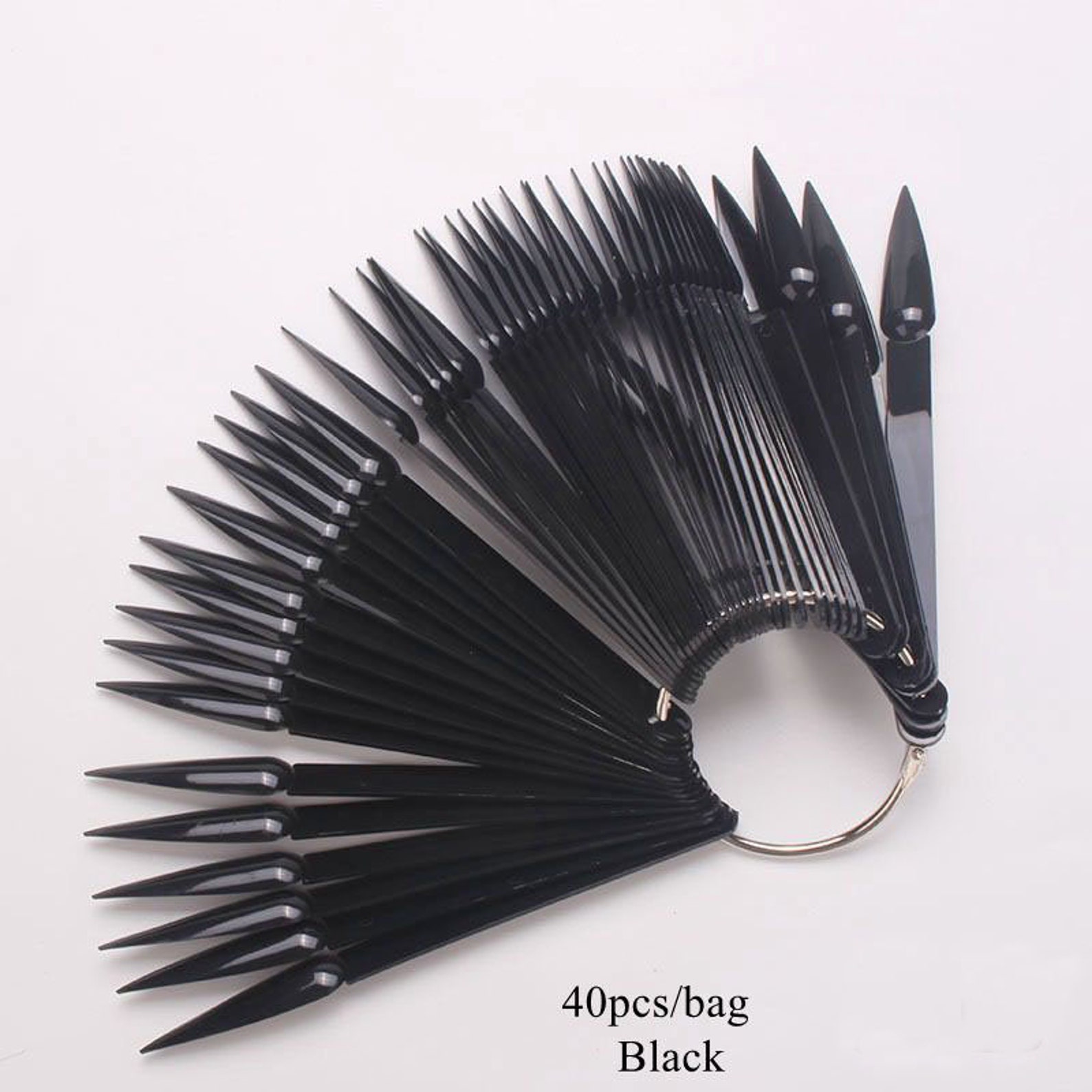 1bag 40 Sticks Nail Art Salon Tip Display 4 Colors Tip Display - Etsy