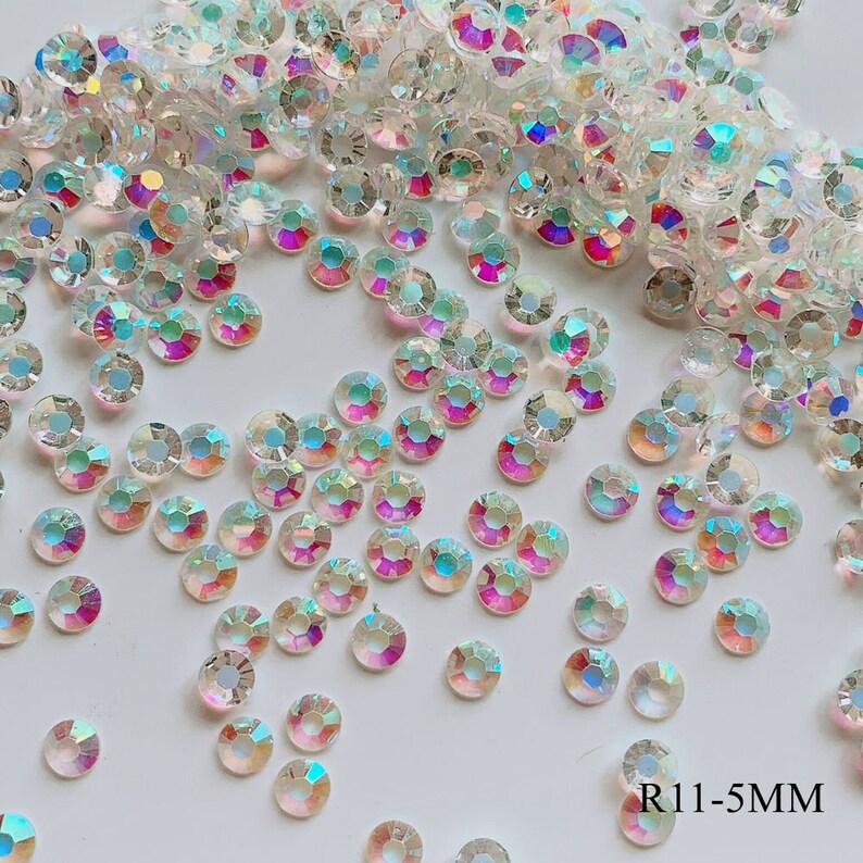 100pcs Nail Art Resin Rhinestone 4MM/5MM Swirl Shape - Etsy