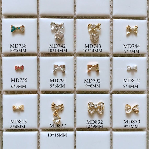 5pcs Fancy Metal 3d Charms Metal Decoration With Rhinestone - Etsy