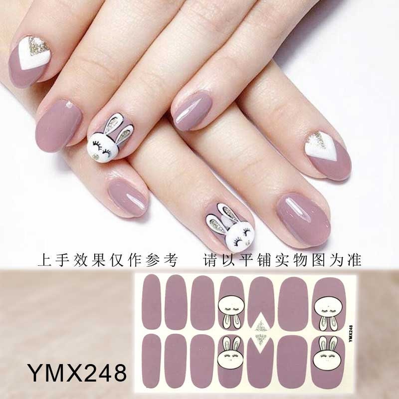 1pc Nail Art Full-cover Sticker Sheet 14tips Nail Art Wrap - Etsy