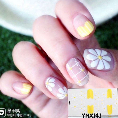 1pc Nail Art Full-cover Sticker Sheet 14tips Nail Art Wrap | Etsy