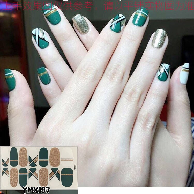 1pc Nail Art Full-cover Sticker Sheet 14tips Nail Art Wrap | Etsy