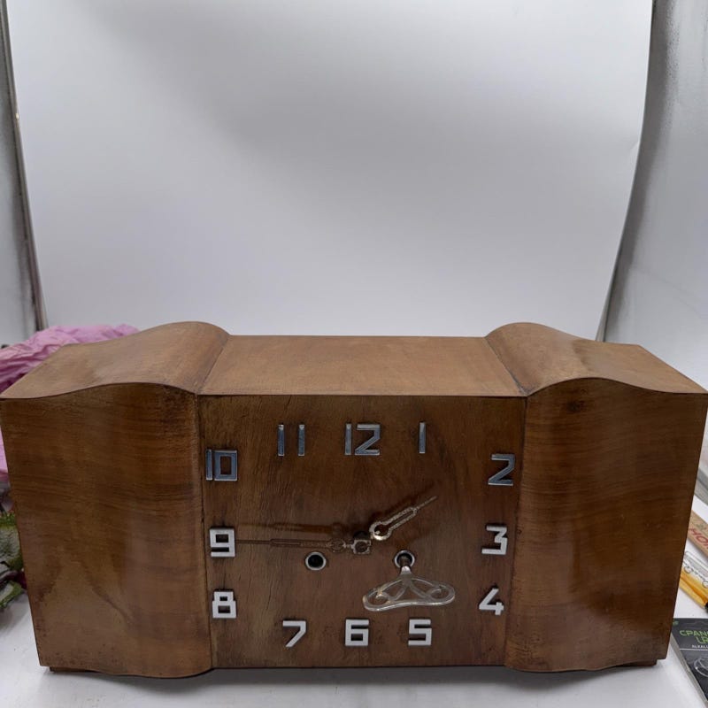 Antique Wood Clock Box - Etsy