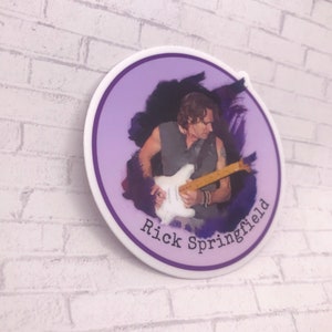 Rick Springfield Art, Music Vinyl Sticker, 80s Music Gift, Waterproof ...