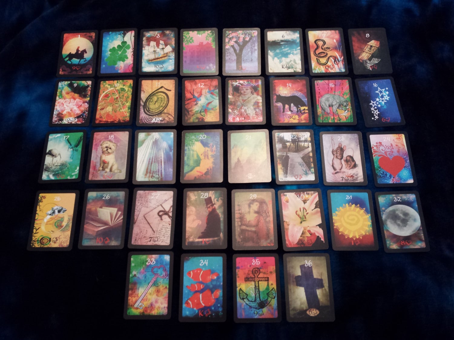 The 'eclectic Lenormand by Alyzen Moonshadow" Divination Card Deck ...