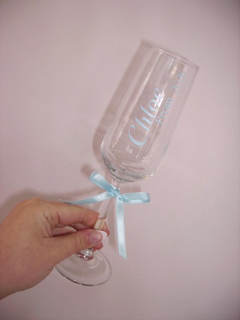Personalised Prom 2026 Glass Champagne Flute. - Etsy UK