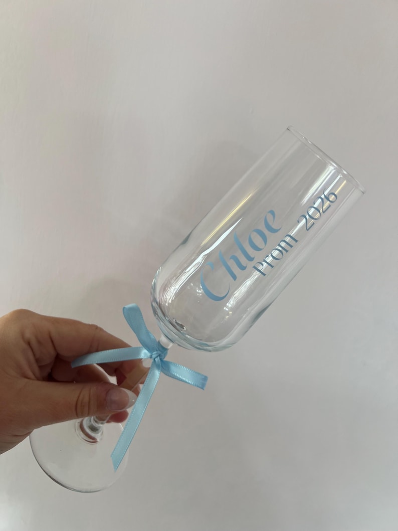 Personalised Prom 2026 Glass Champagne Flute. - Etsy UK