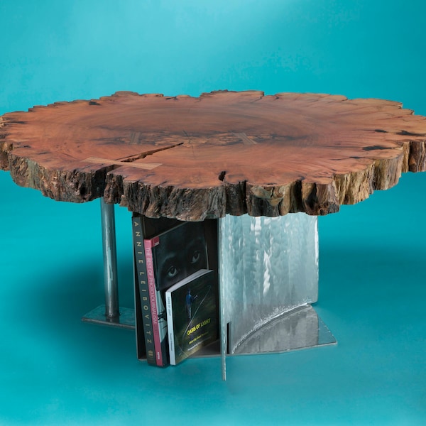 Large Round Live Edge Slab - Etsy