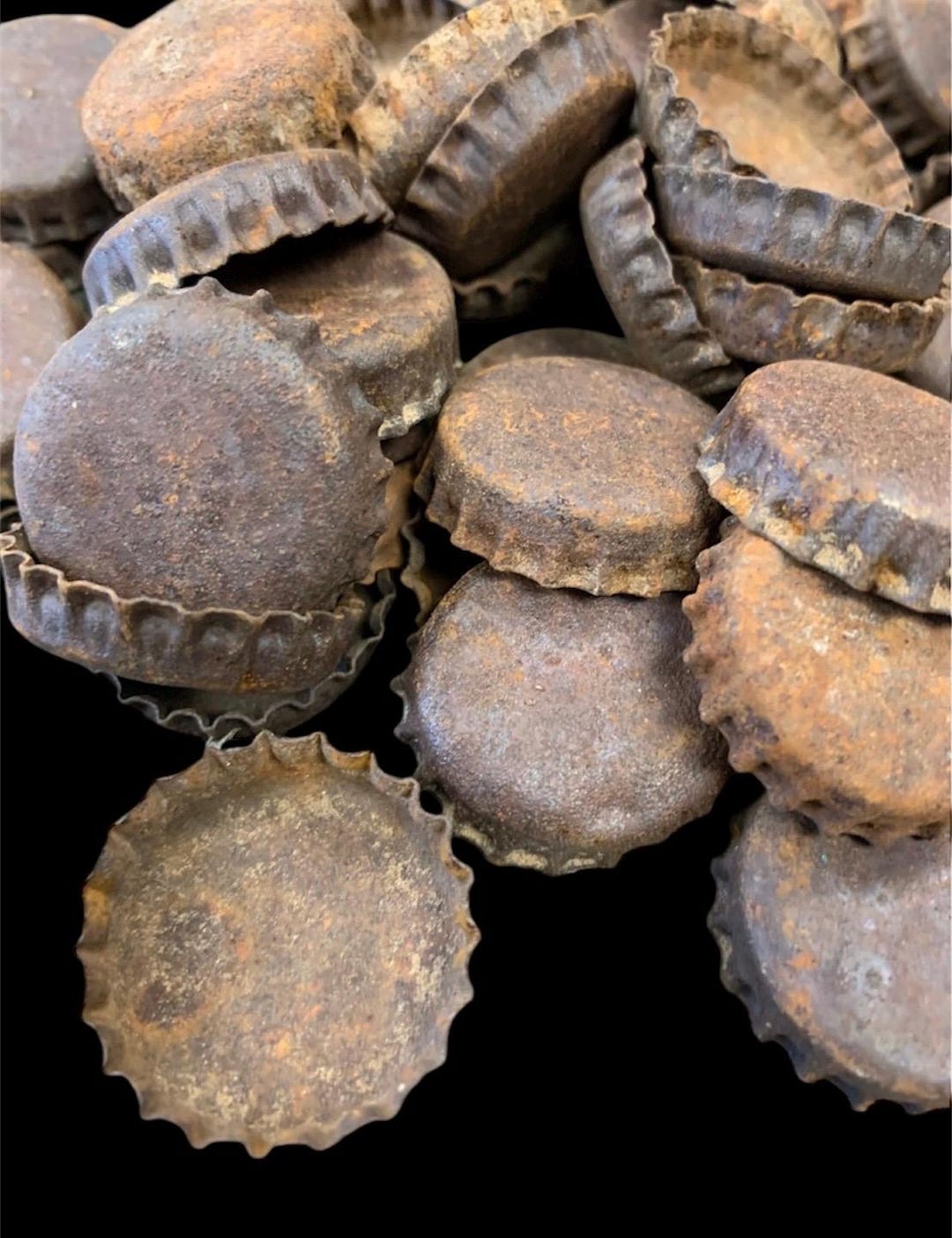 60 Rusty Bottle Caps Junk Art Authentic Vintage Pieces Found in AZ ...