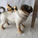 NEW PRICE: One-of-a-kind Pug Dog Porcelain Teapot With Calico Cat ...