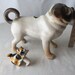 NEW PRICE: One-of-a-kind Pug Dog Porcelain Teapot With Calico Cat ...