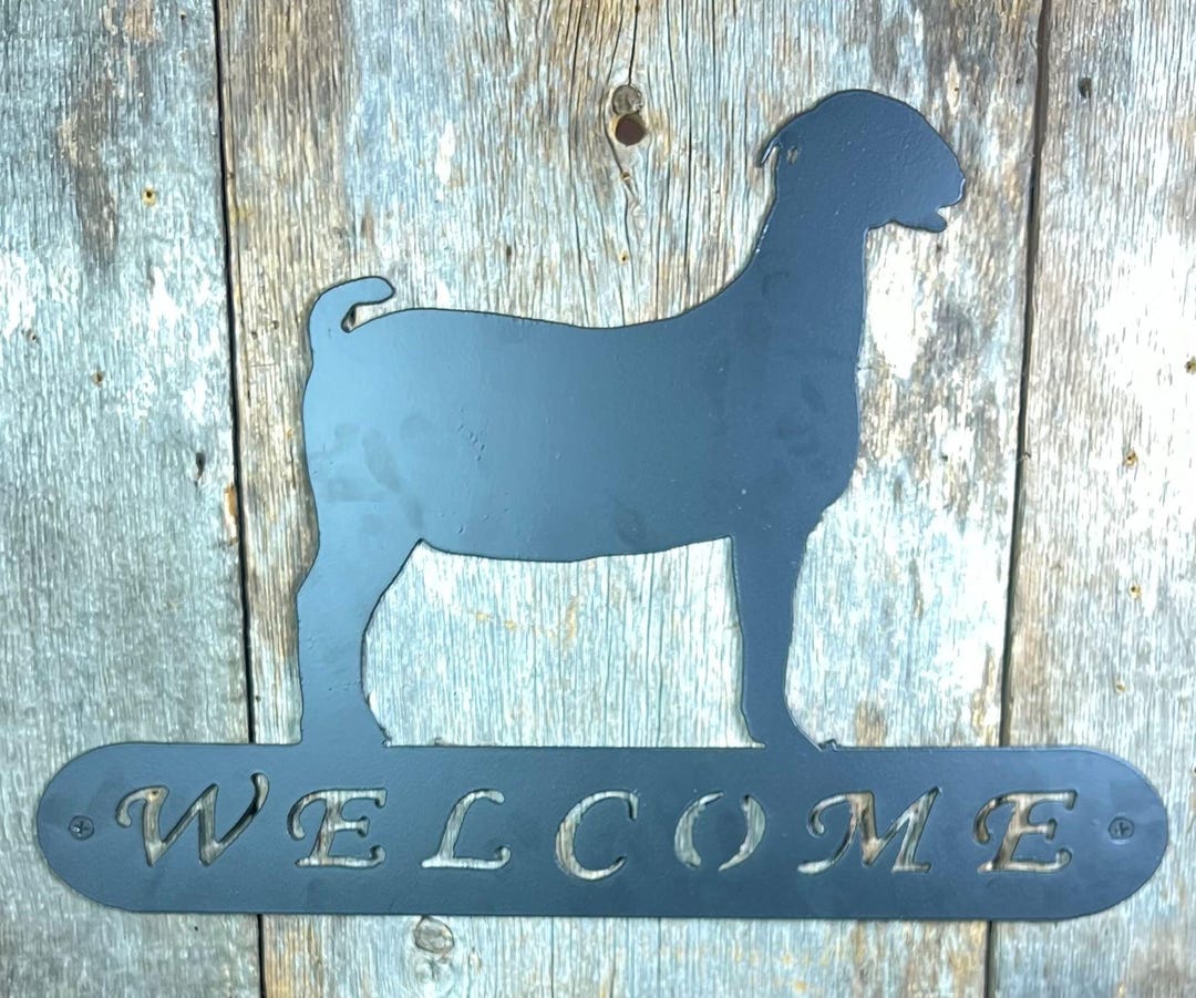 Goat Welcome Sign - Etsy