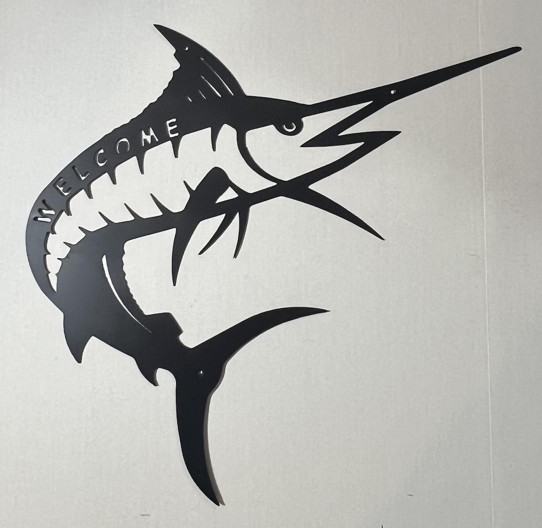Swordfish Welcome Sign - Etsy