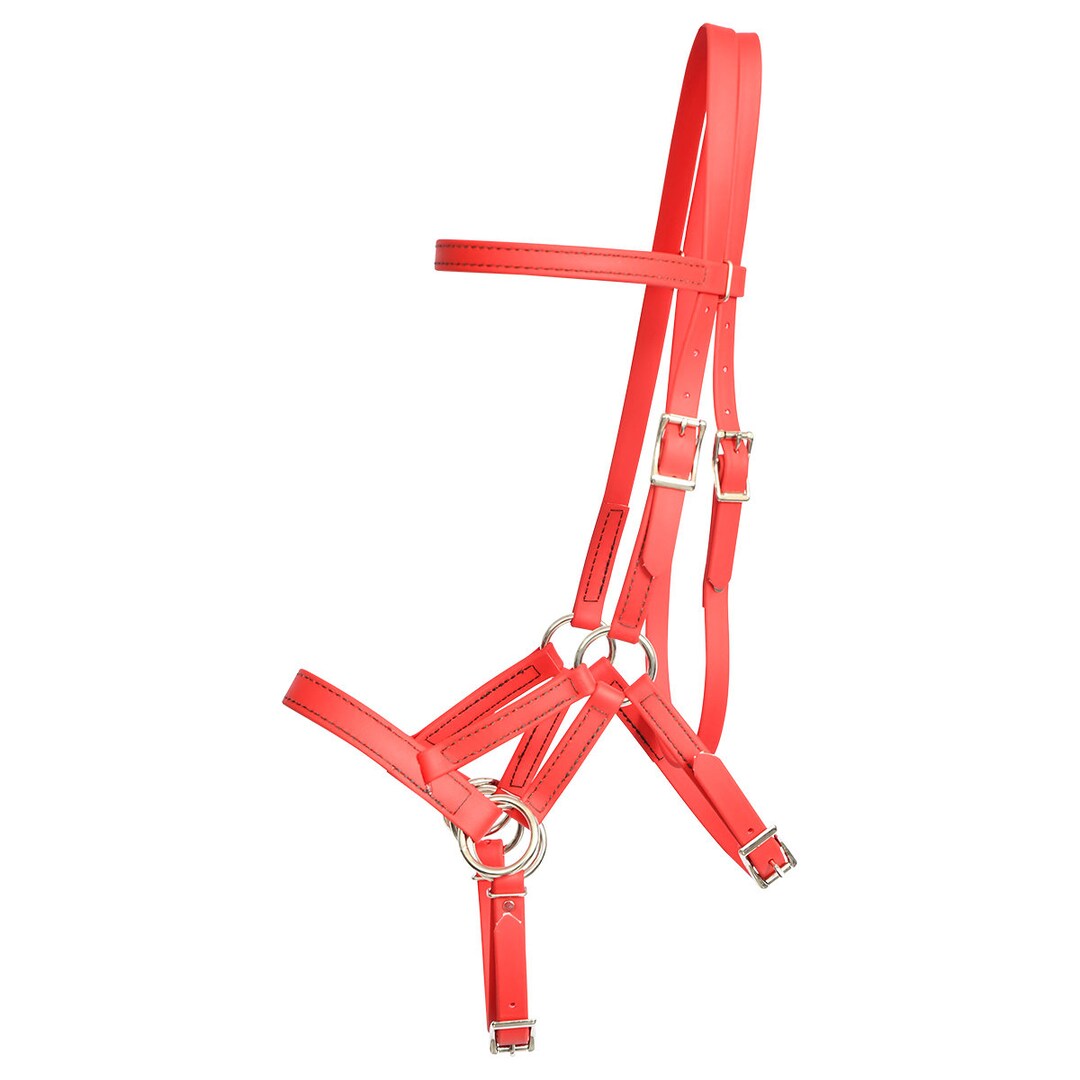 Horse Size READY MADE Red SIDEPULL Bitless Bridle Made From Beta ...