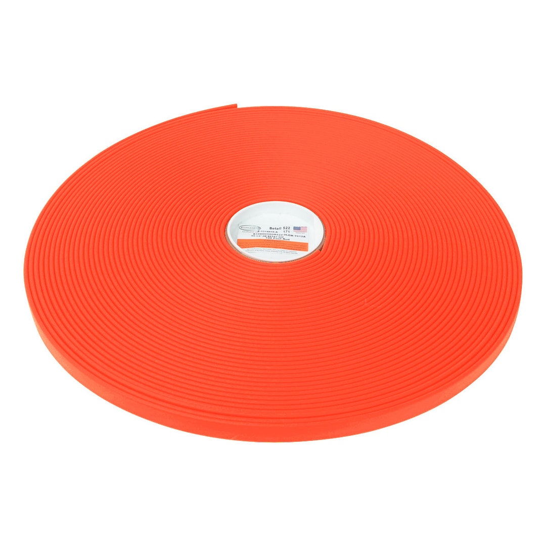 HUNTERS ORANGE OR522I 1/2 Inch Super Heavy Beta Biothane by the 100 ...