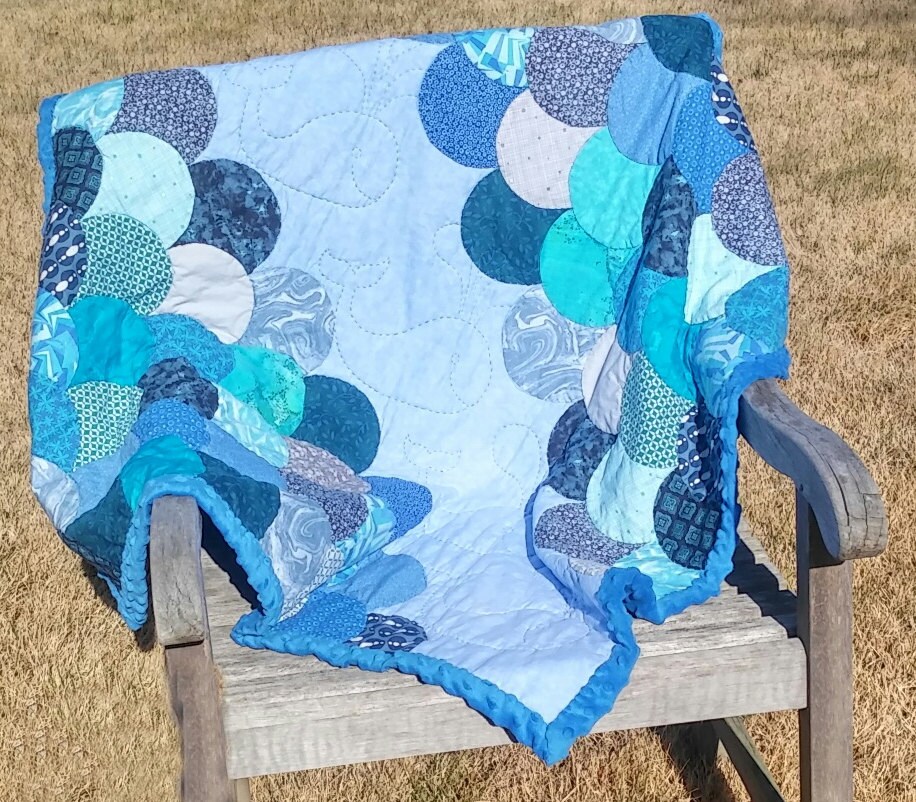 Baby Quilt: Clamshells & Turtles (made to Order) - Etsy