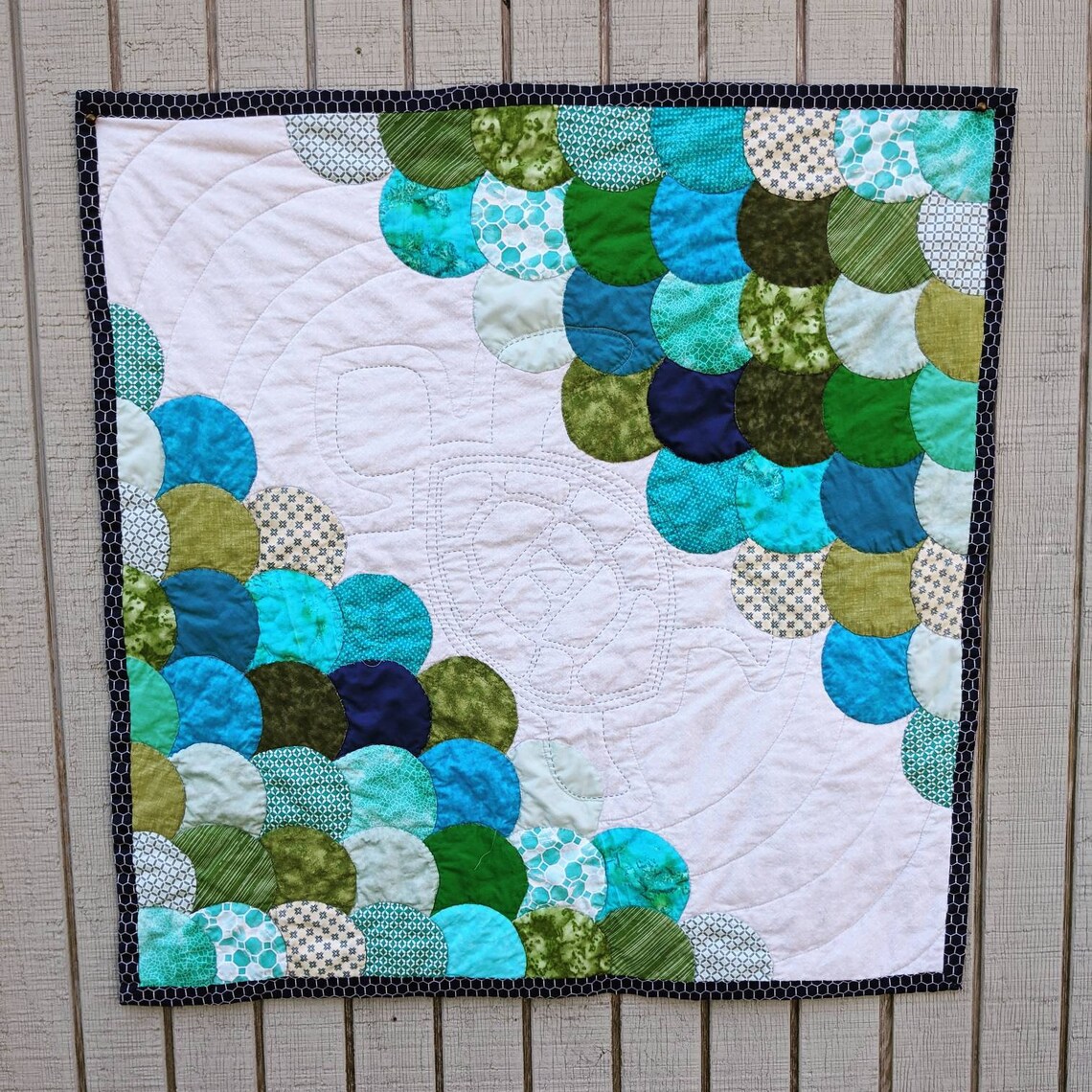 Baby Quilt: Clamshells & Turtles (made to Order) - Etsy