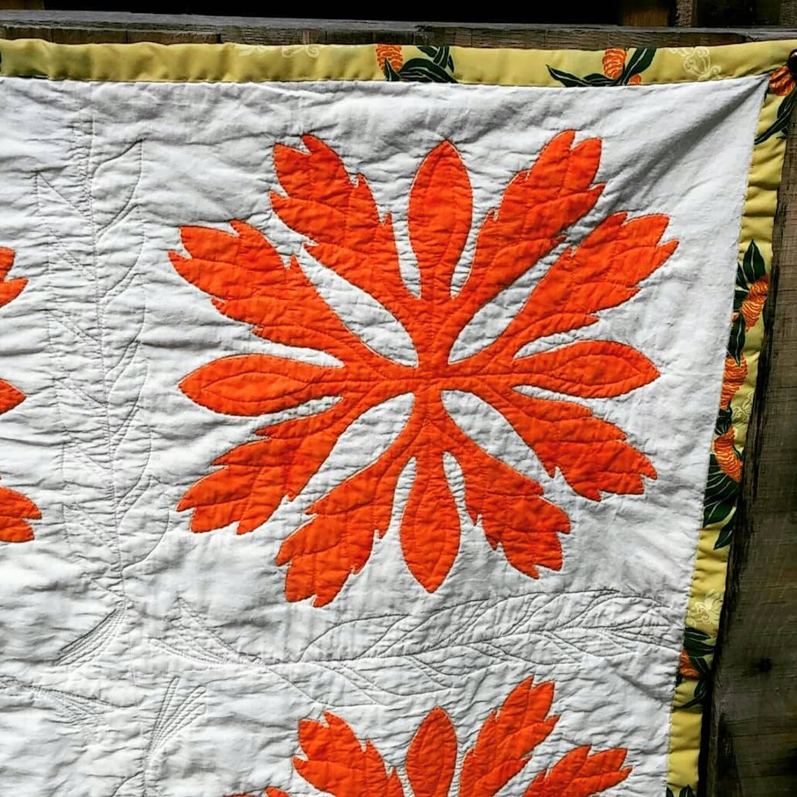 Hawaiian Quilt Made to Order various Patterns | Etsy