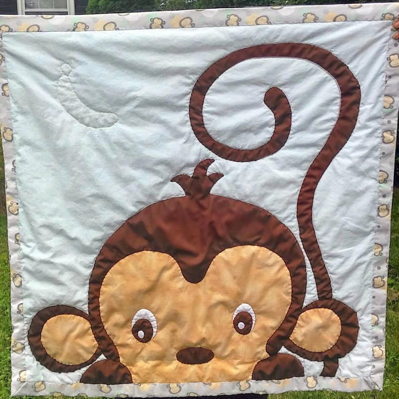 Monkey Quilt - Etsy