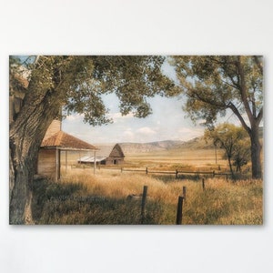 Country Wall Art Decor - Farm House Picture, Barn Landscape Photography ...