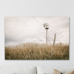 Rustic Country Wall Decor Windmill Art Farm Landscape Print - Etsy