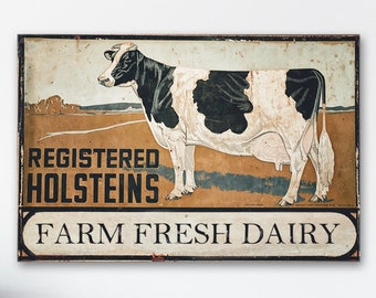 Dairy Cow Wall Art - Etsy