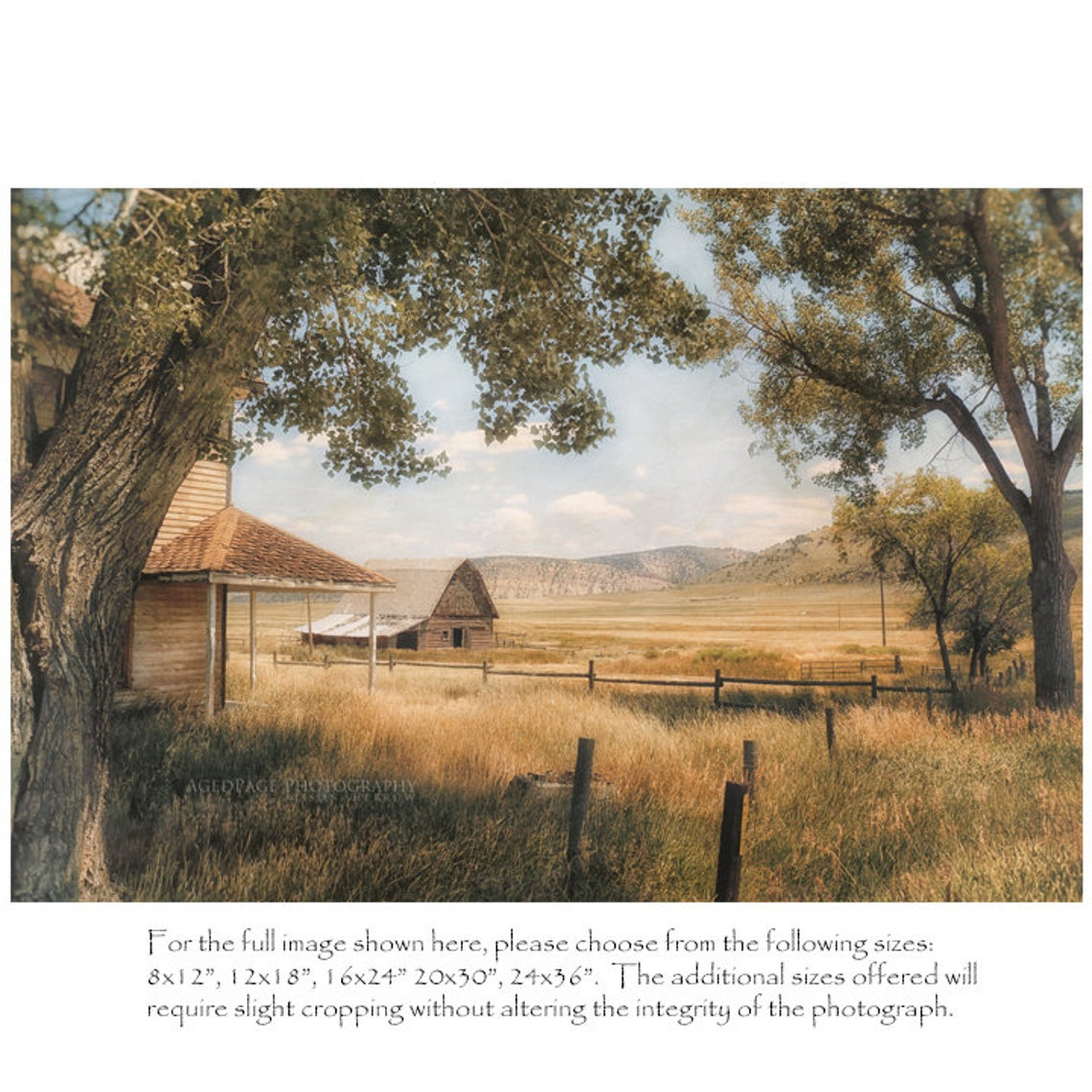 Country Wall Art Decor Farm House Picture Barn Landscape - Etsy