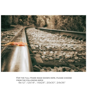 Industrial Wall Art - Train Tracks, Railroad Decor, Sepia Prints ...